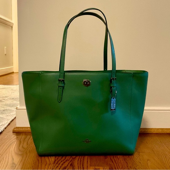 Coach | Bags | Coach Emerald Green Tote | Poshmark